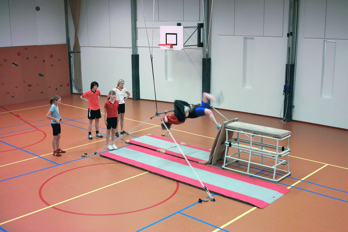 Rekstok GymVaria, afspanbaar, Ø 28 mm, lengte 1,90 m.