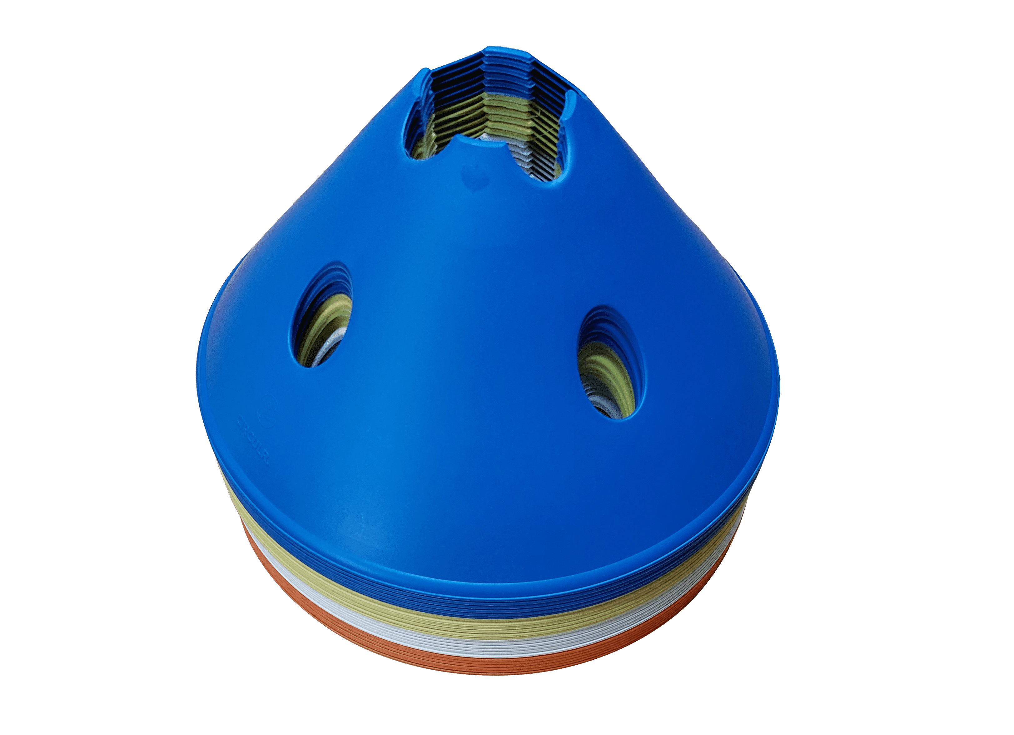 Markeerhoedje circulair, set 24 stuks met gaten